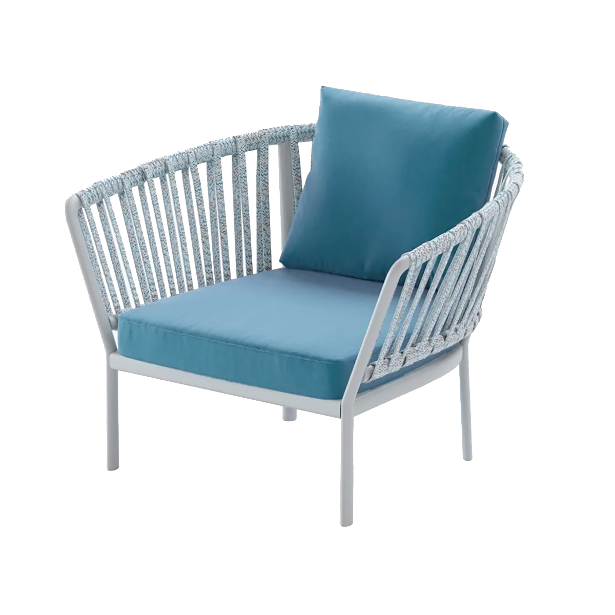 Ria Poltrona in alluminio verniciato con cuscino seduta 7611 FAST | DESIGNPERTE.IT