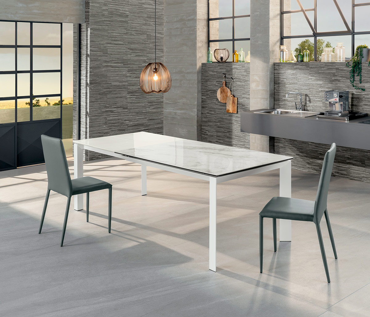 Tavolo allungabile Account OM/325/MB STONES | DESIGNPERTE.IT