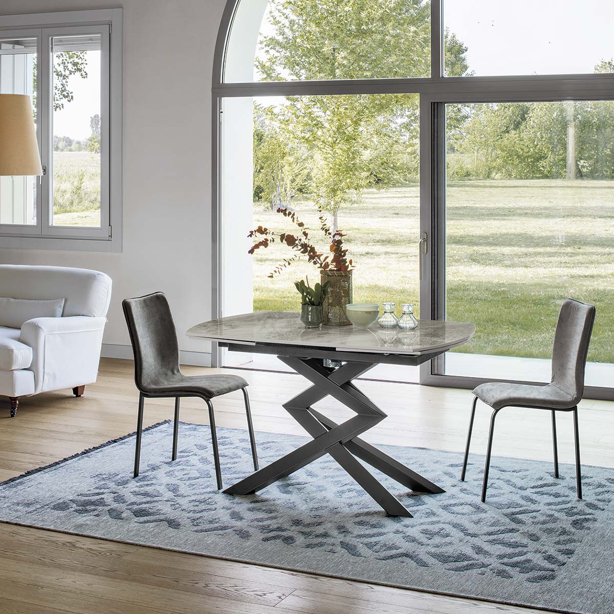 Tavolo Cross 130 TA1D6 TARGET POINT | DESIGNPERTE.IT