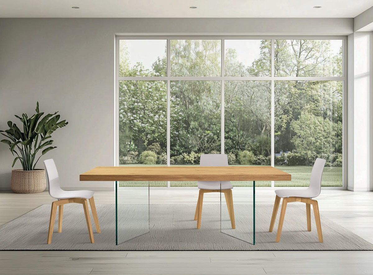 Tavolo Ghost piano Aspen 60 mm FGF MOBILI | DESIGNPERTE.IT